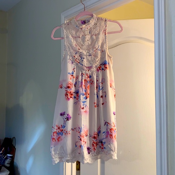 Lorena Rose | Dresses | Lorena Rose Floral Dress Xs 24 Inches From ...